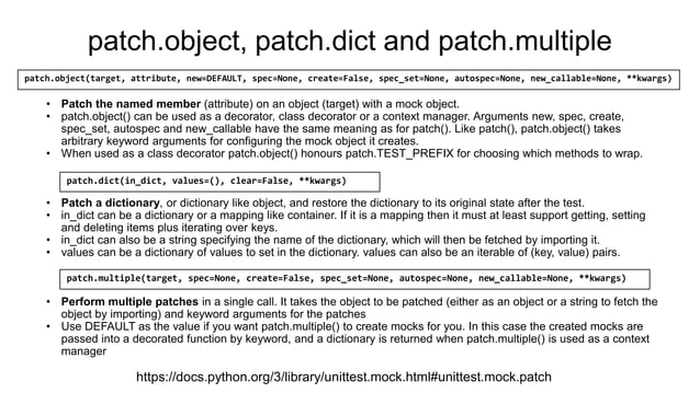 Python Mocking Intro Ppt