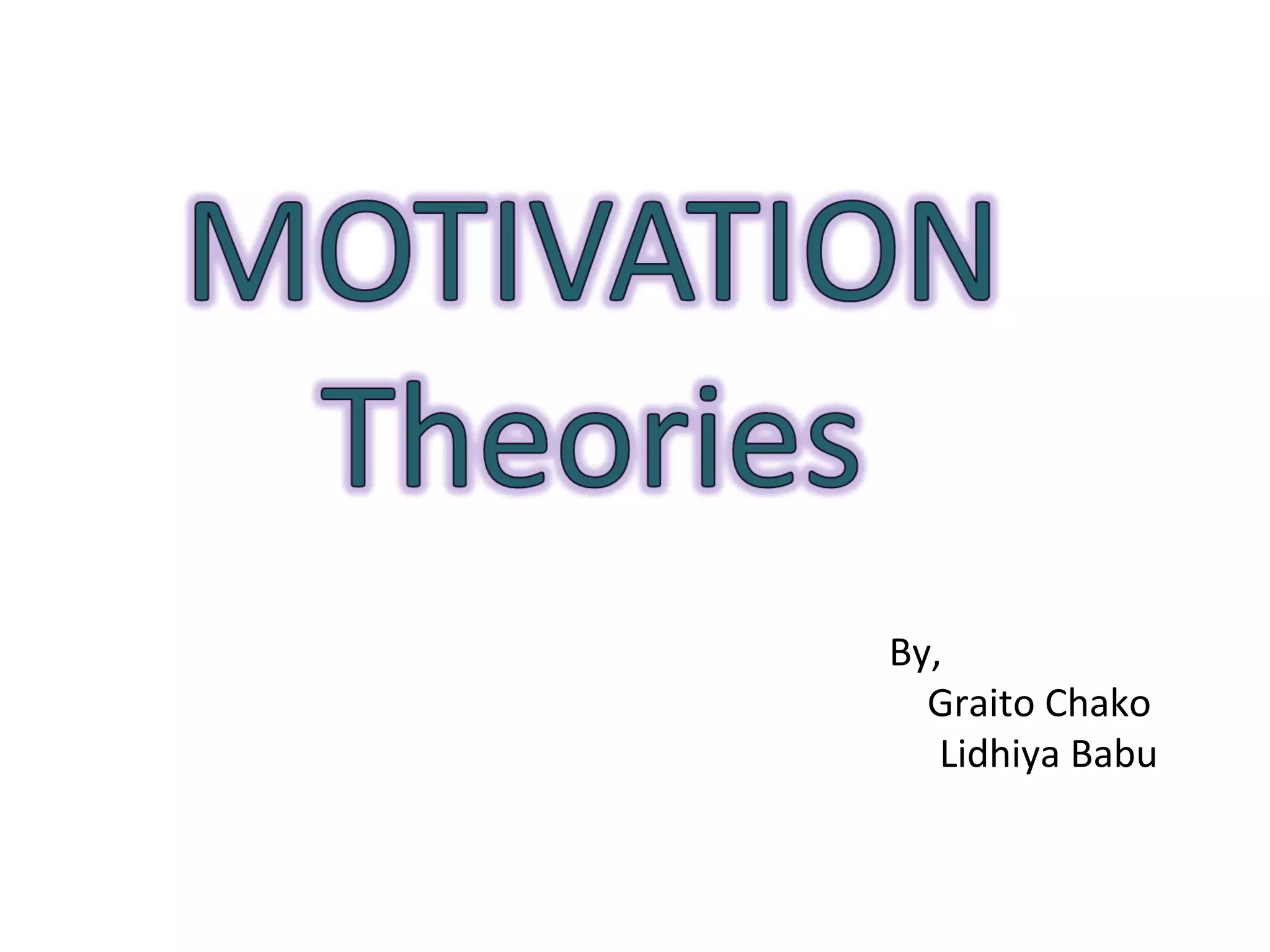 MOtivation Theories | PPT