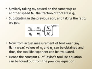 TOOL LIFE TEST | PPTX