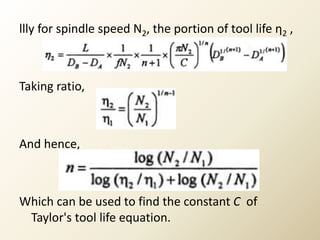 TOOL LIFE TEST | PPTX