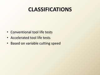 TOOL LIFE TEST | PPTX