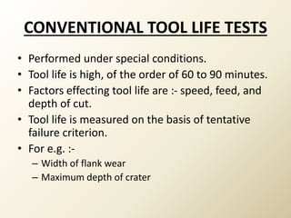 TOOL LIFE TEST | PPTX
