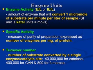 Enzymes and Enzyme Kinetics | PPT