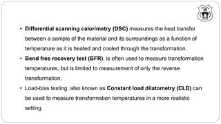 shape memory alloys | PPTX