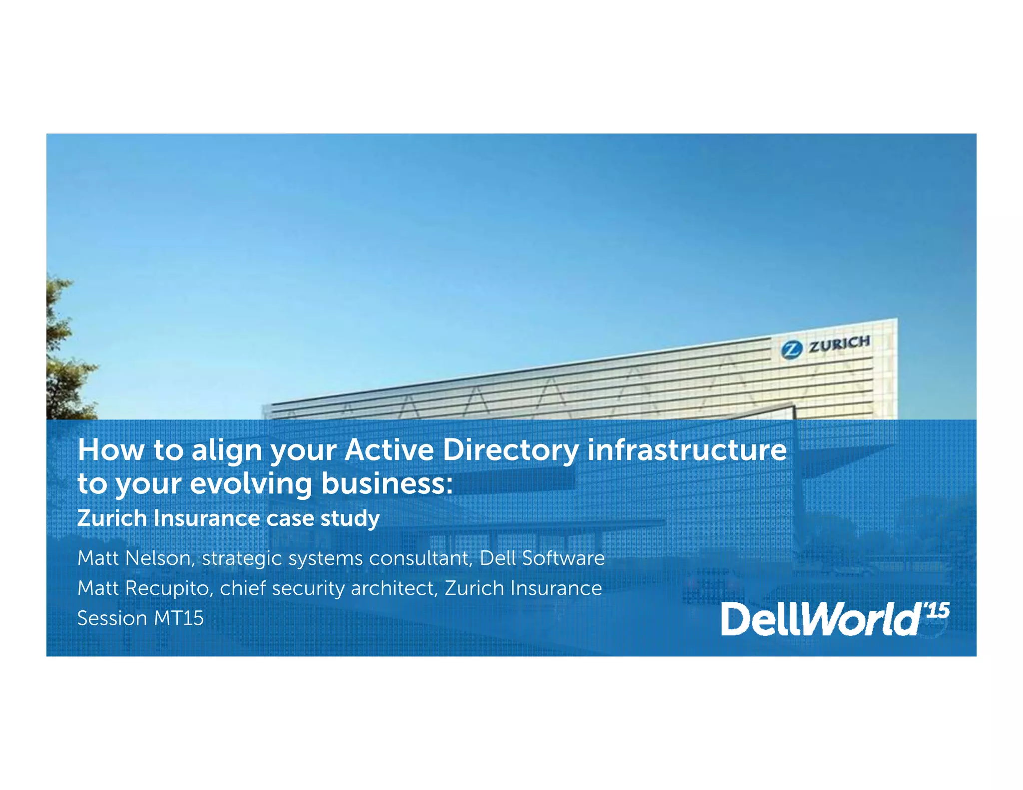 How to align your Active Directory infrastructure to your evolving ...