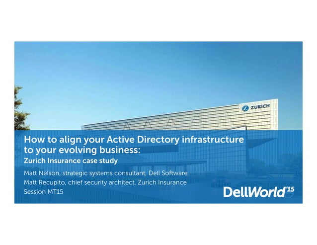 How to align your Active Directory infrastructure to your evolving business | PDF