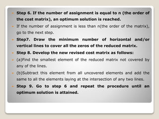 Hungarian Method | PPTX