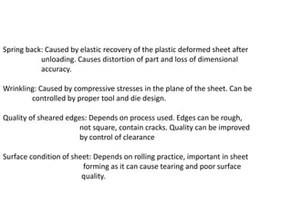 Manufacturing Technology 1 -unit 4 | PPT