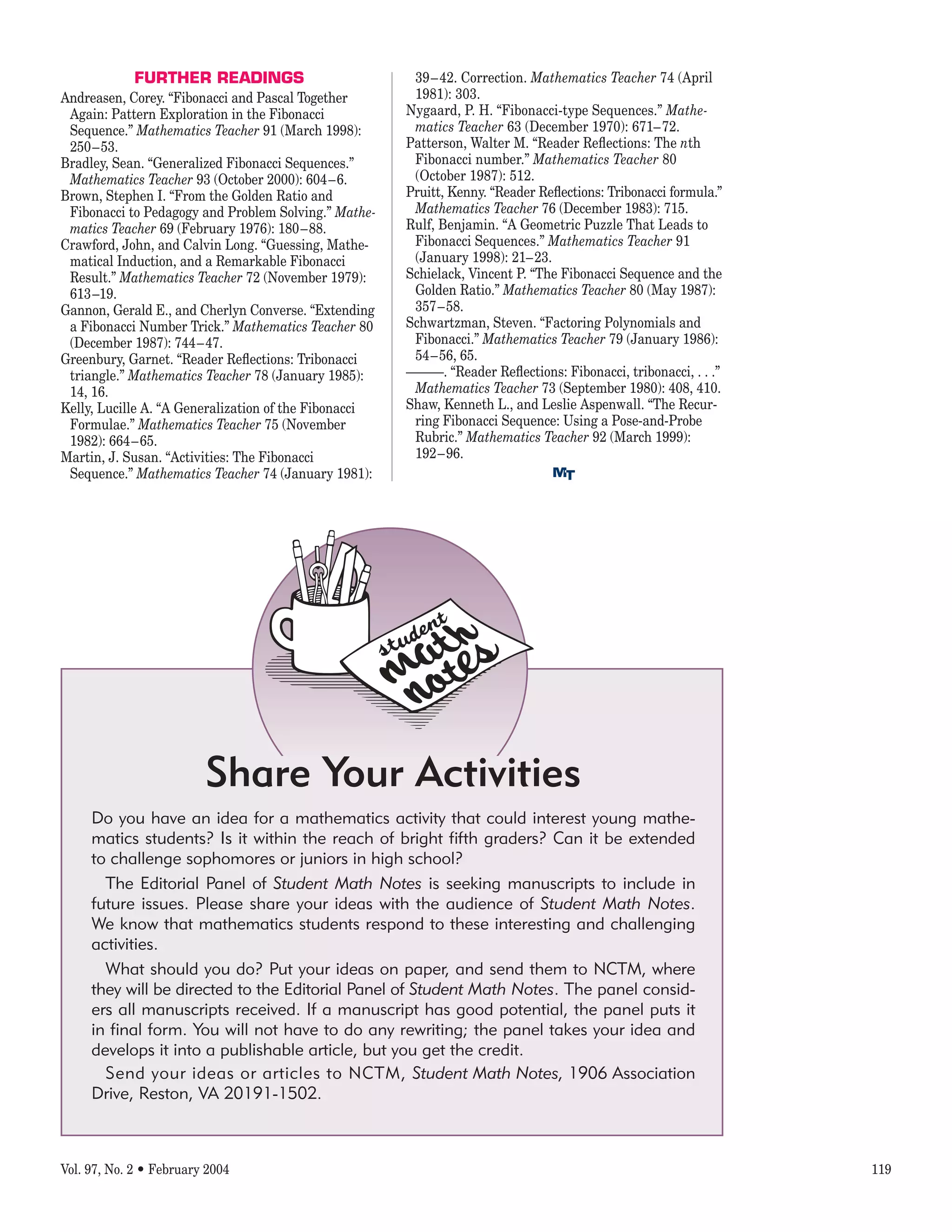 Fibonacci and Related Sequences | PDF