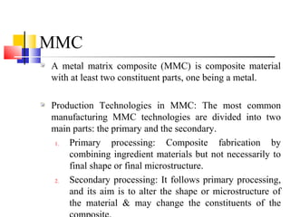 Machining of MMC | PPT