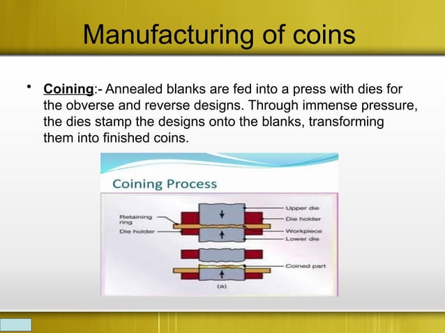 manufacturing of coin engineering design | PPTX | Stamps and Coins ...