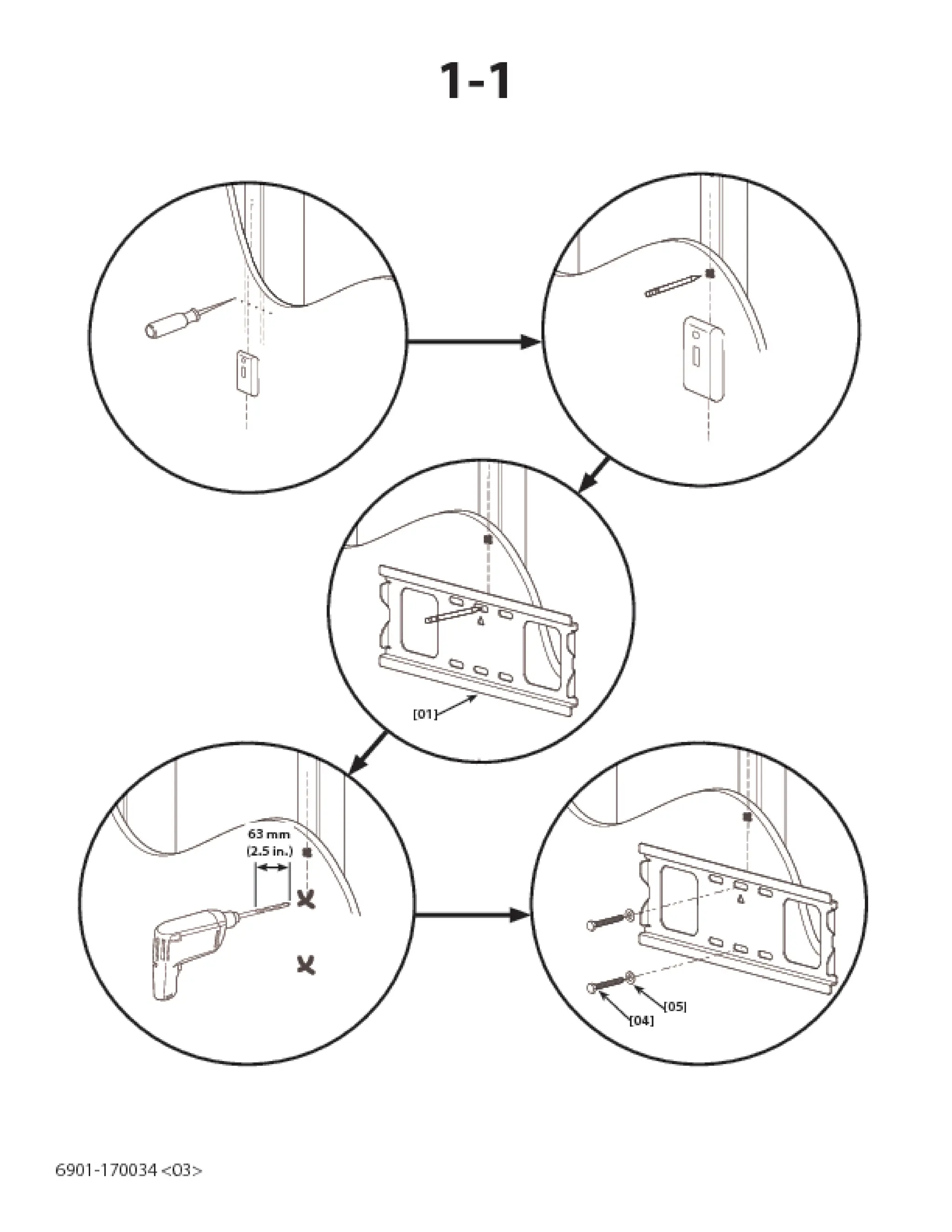 Sanus Visionmount Manual for MT25 wall mount | PDF