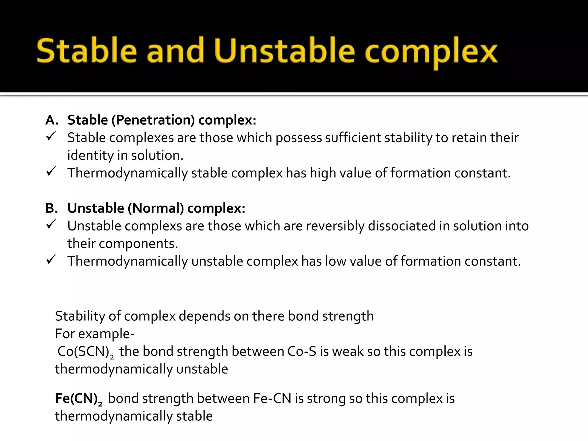 Energy Profile Diagram and Stability | PPTX