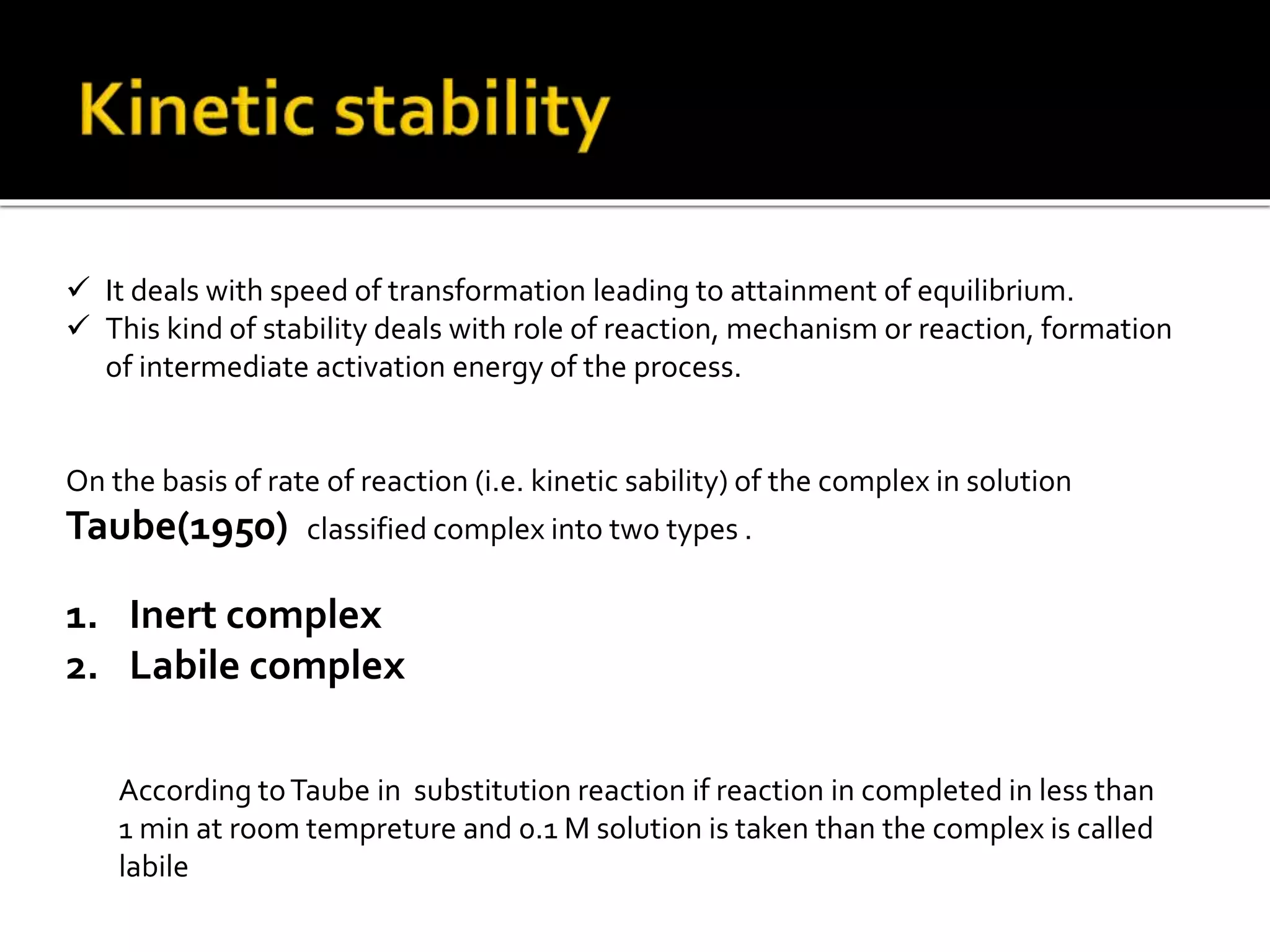 Energy Profile Diagram and Stability | PPTX