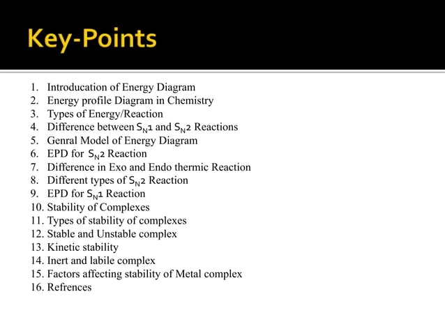 Energy Profile Diagram and Stability | PPTX