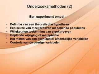 Onderzoekskunde 3 | PPTX