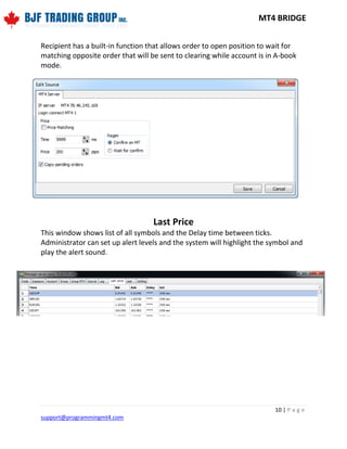 Mt4 bridge guide | PDF
