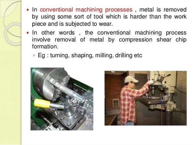 Machining processes