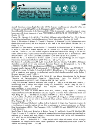 Tea Tree Oil: An Overview of Anti-Acne Properties | PDF