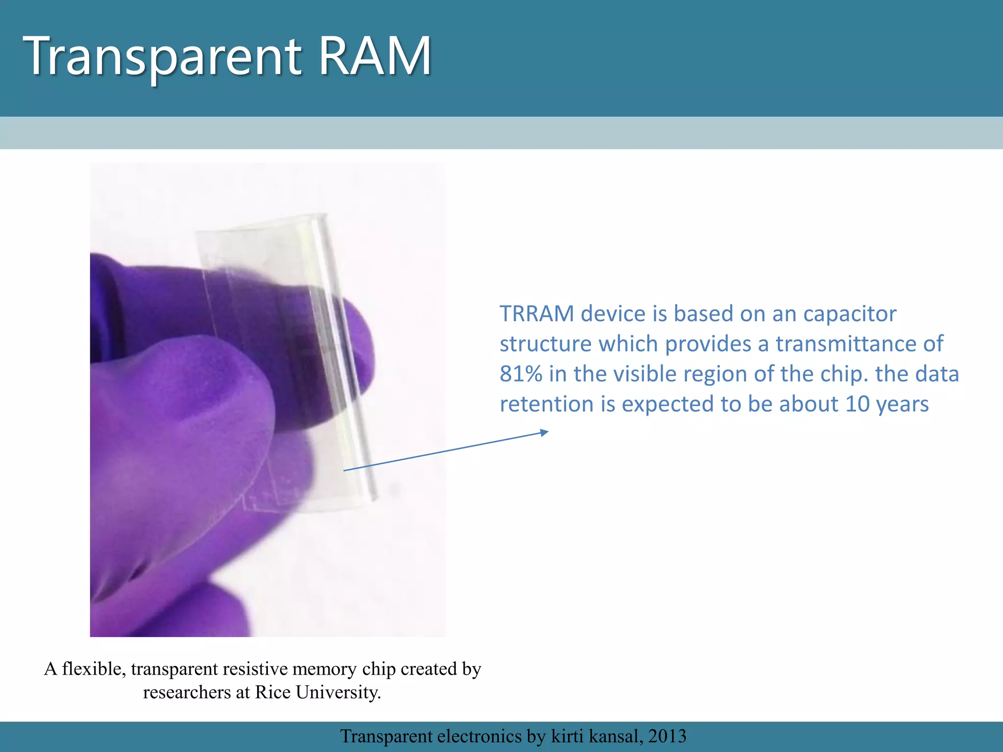 Transparent electronics | PDF