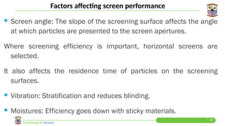 MT 520 Mineral Processing_Screening.ppt. | PPT