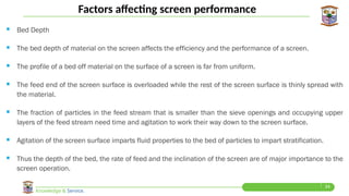 MT 520 Mineral Processing_Screening.ppt. | PPT