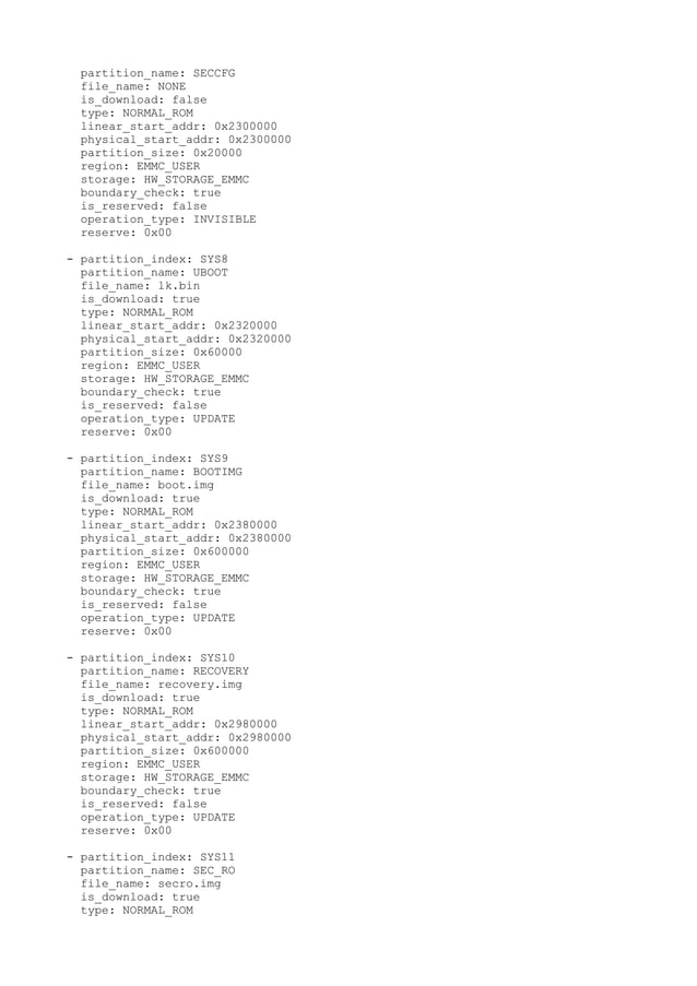 Mt6572 android scatter | PDF