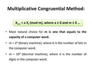 MT6702 Unit 2 Random Number Generation | PPTX