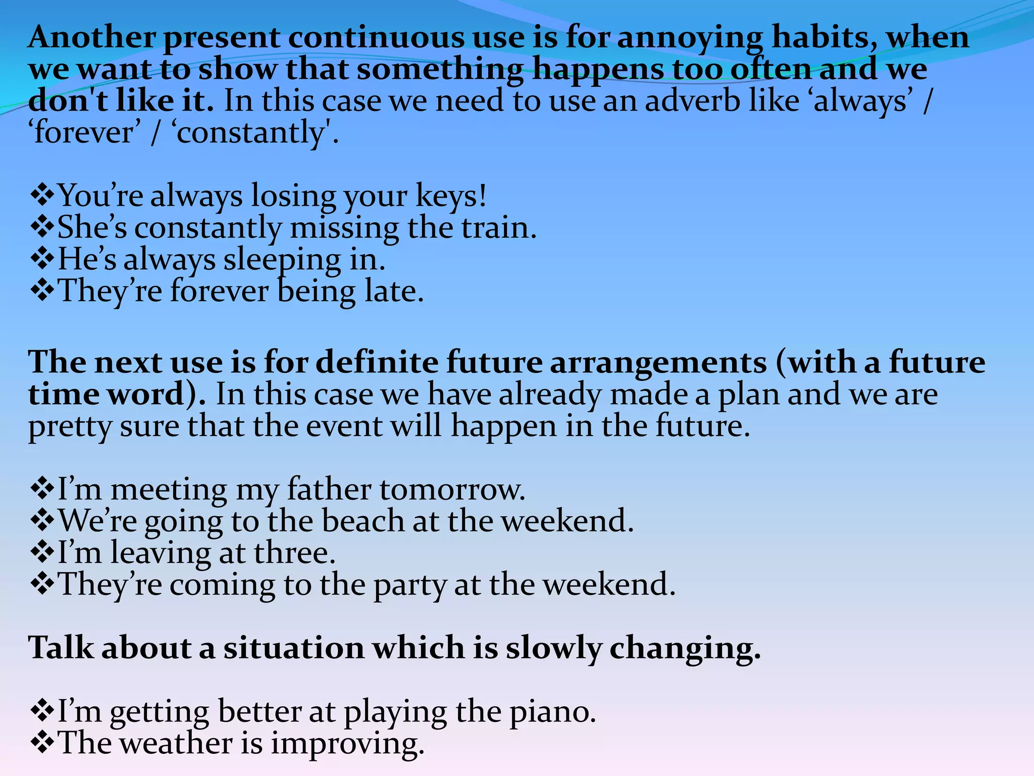 Present Continuous Tense | PPT