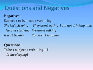 Present Continuous Tense | PPT