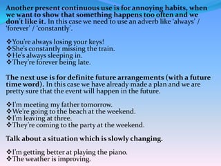 Present Continuous Tense | PPT