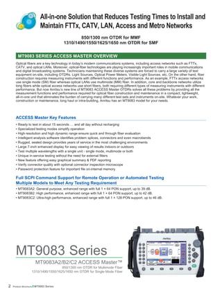 OTDR ANRITSU Mt9083 | PDF