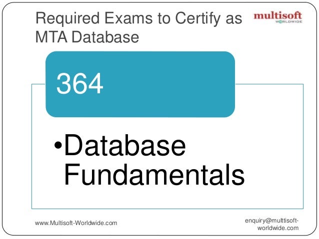 Microsoft Technology Associate (MTA) Certification Path