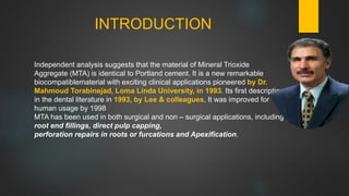 MTA ( Mineral Trioxide Aggregate ) | PPTX