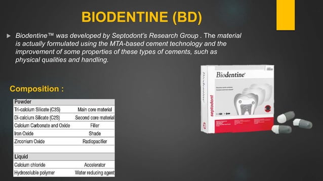MTA ( Mineral Trioxide Aggregate ) | PPTX