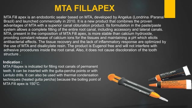 MTA ( Mineral Trioxide Aggregate ) | PPTX