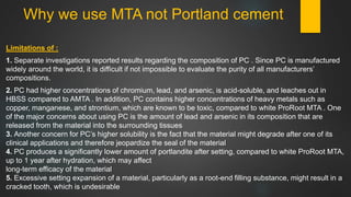 MTA ( Mineral Trioxide Aggregate ) | PPTX