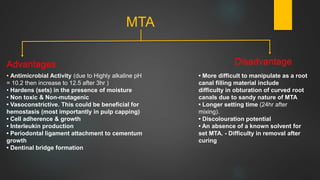 MTA ( Mineral Trioxide Aggregate ) | PPTX
