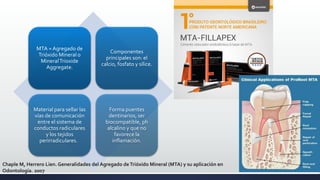 MTA Agregado Trióxido Mineral | PPTX