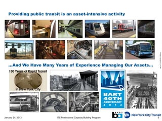 Transit Asset Management BART - MTA NYC Transit Peer to Peer Exchange ...