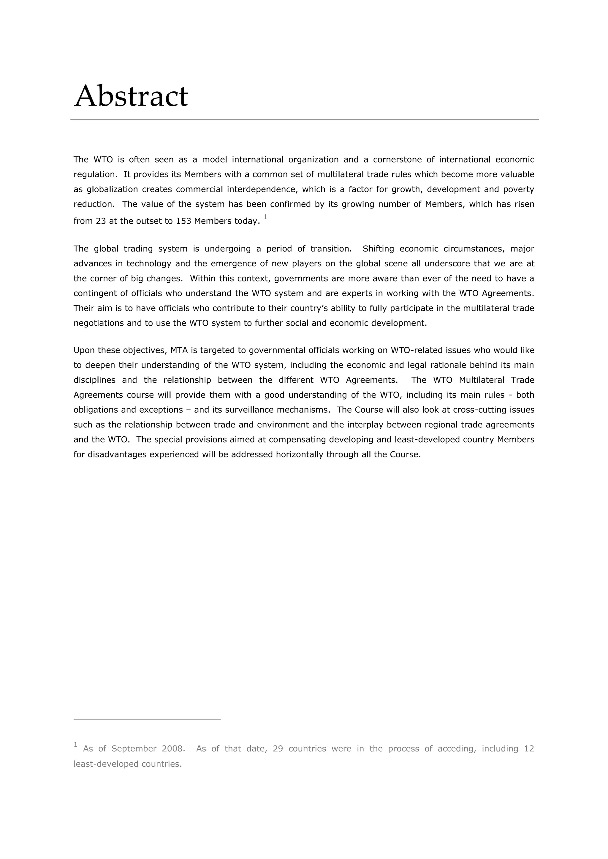 The Multilateral Trade Agreements | PDF
