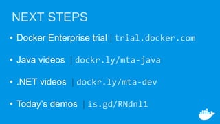 Docker Sydney: 5 Patterns for App Transformation with Containers | PPT
