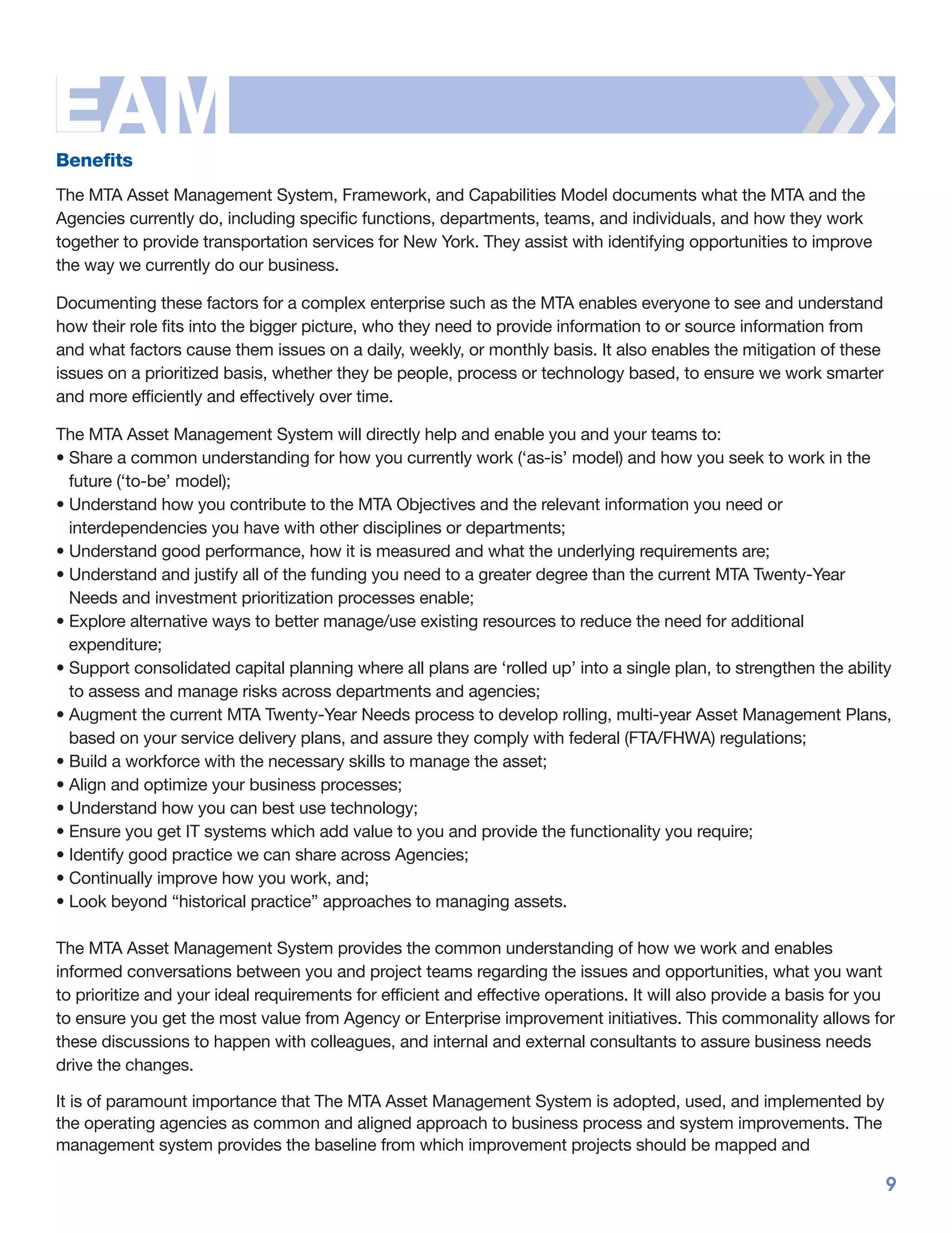 Mta asset management system summary 2017 | PDF