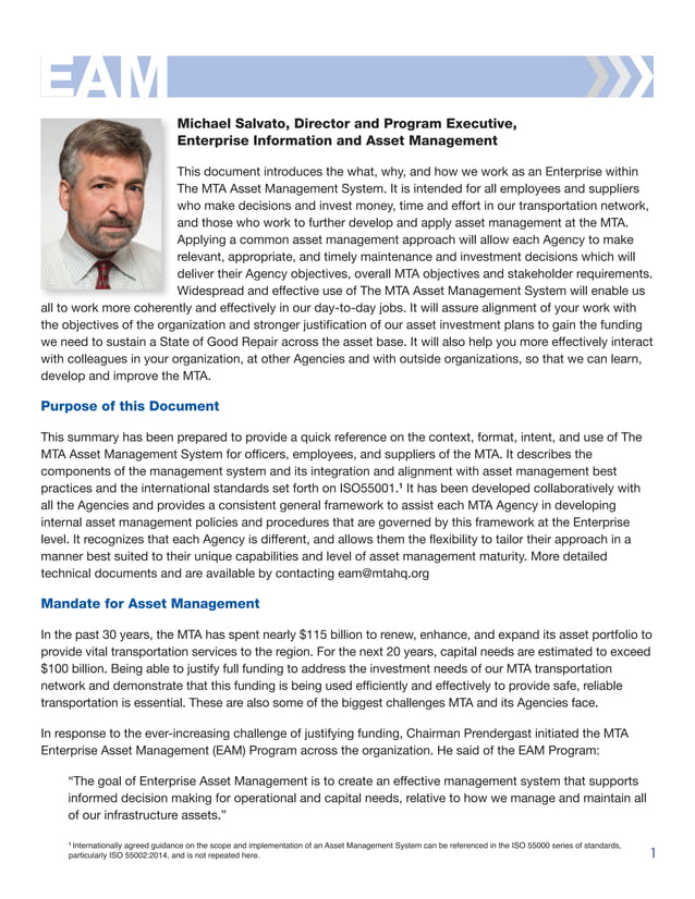 Mta asset management system summary 2017 | PDF | Logistics and ...