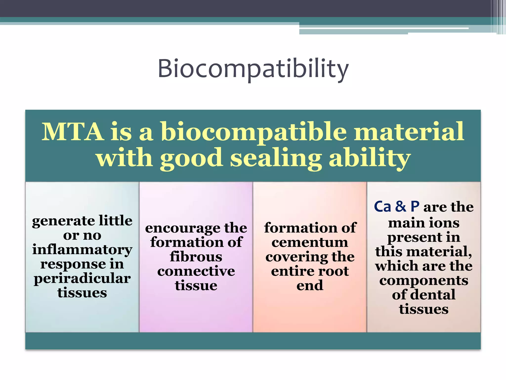 MTA & Biodentine | PPTX