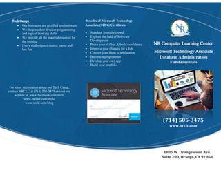 MTA Database Certification Prep Training | PPT