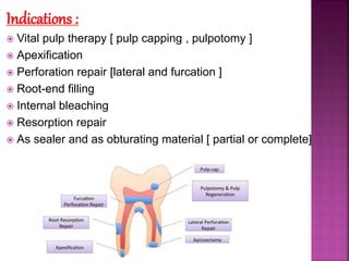 Mta, calcium hydroxide , biodentin | PPTX