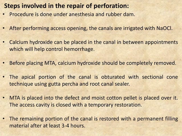 MTA | PDF | Dental Health | Diseases and Conditions