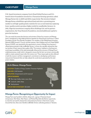 Mtanga farms-case-study 0 | PDF