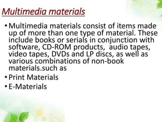Multimedia materials | PPTX